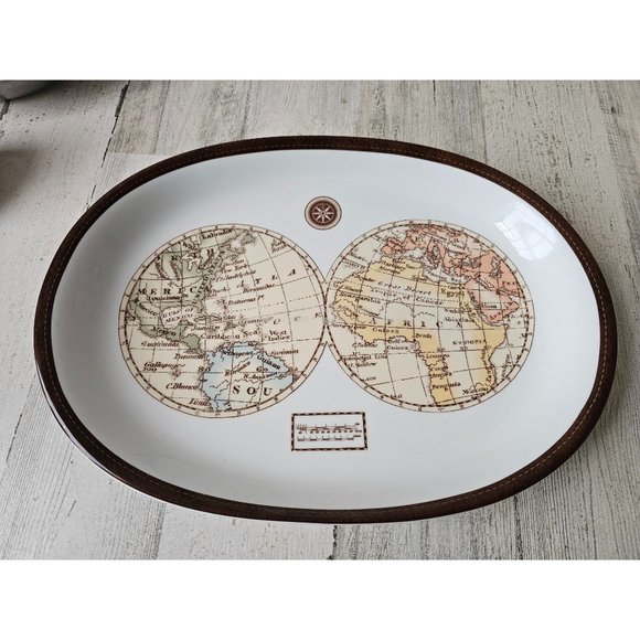 Ralph Lauren | Dining | Ralph Lauren Haswell Earth Map Platter ...